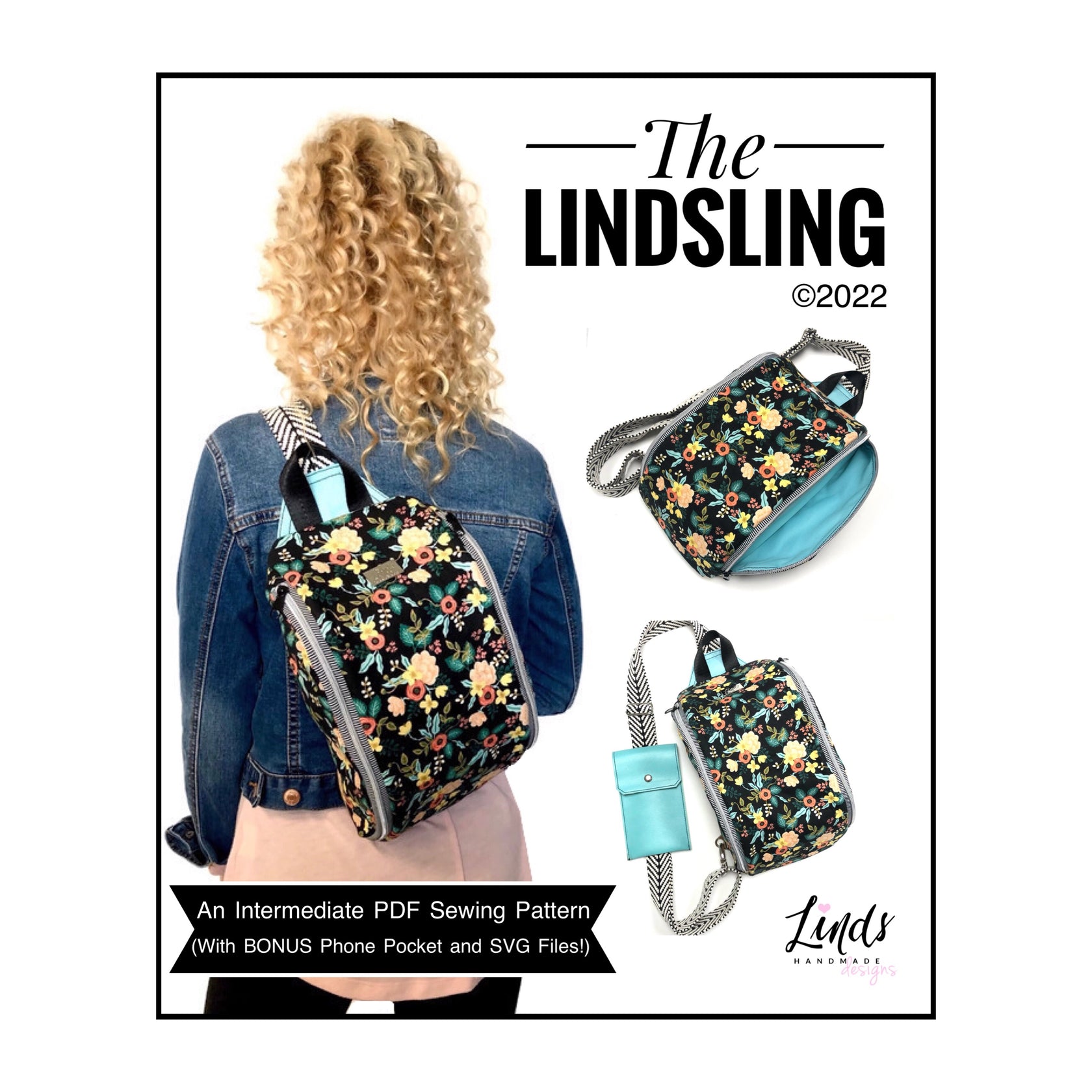LindSling PDF Sewing Pattern (includes SVGs, A0 File, Projector File a ...