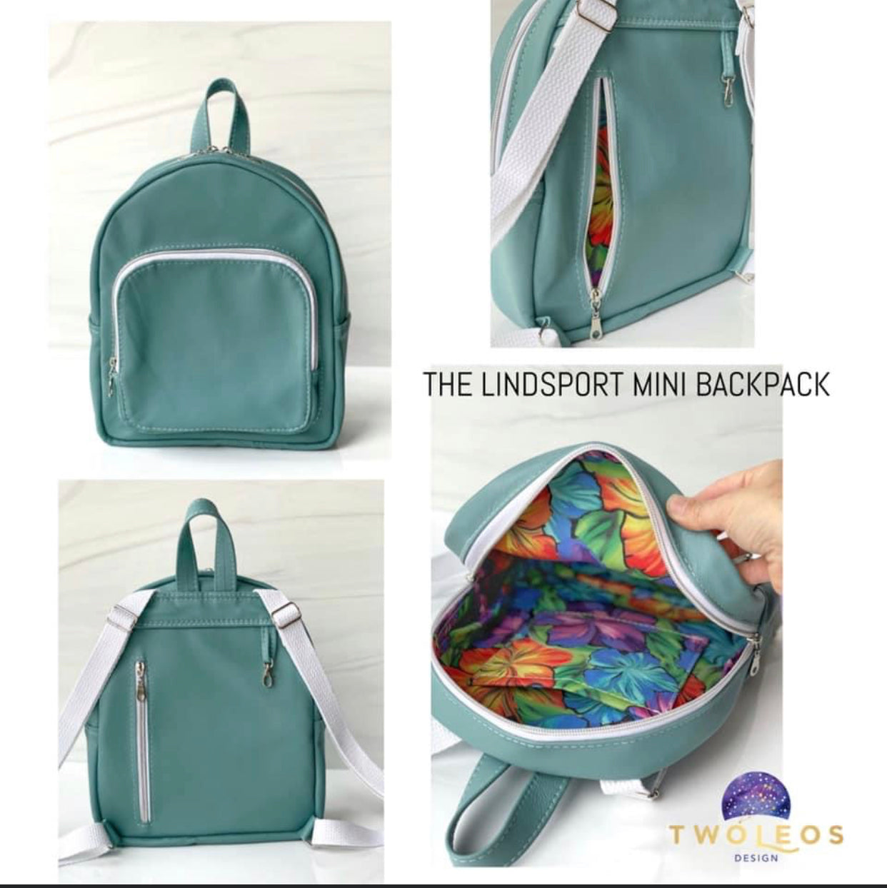 LindSport Mini Backpack PDF Sewing Pattern (includes an A0 File, Proje ...
