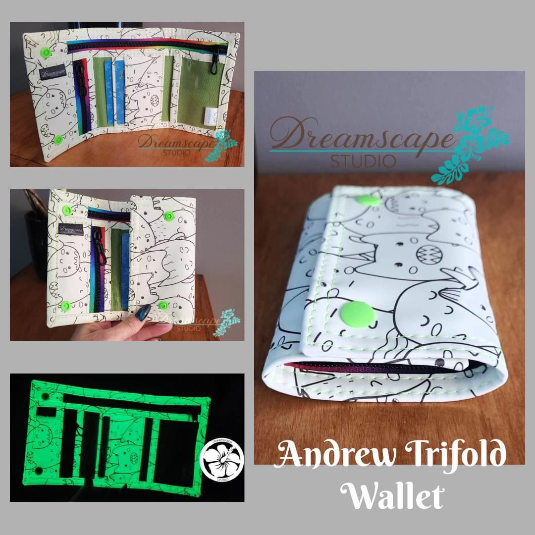 Andrew Trifold Wallet PDF Sewing Pattern (includes SVGs, A0 File, Proj ...