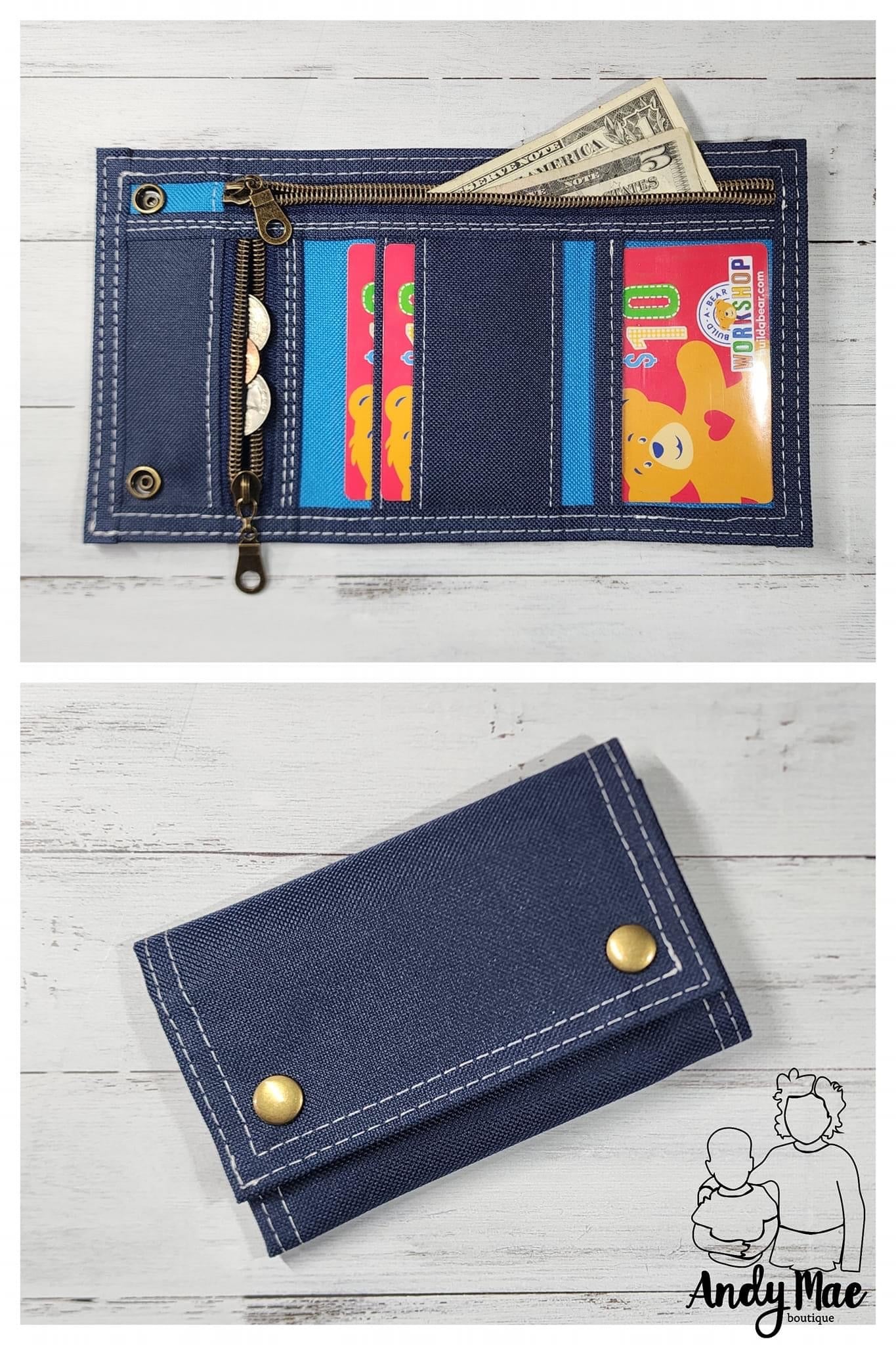 Andrew Trifold Wallet PDF Sewing Pattern (includes SVGs, A0 File, Proj ...